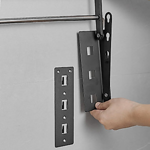 NEWRAIN Clothes Drying Rack, Wall Mounted Laundry Drying Rack Clothing,23" Wide Stainless Steel Hanging Drying Rack