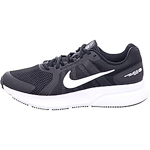NIKE Men's Run Swift 2 Shoe, Black White Dk Smoke Grey, 9