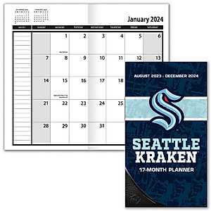 TURNER SPORTS Seattle Kraken 2023-24 17-Month Pocket Planner (24998890624)