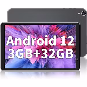 Tab A8 Tablet, 2023 Android 12 Tablet PC 8inch HD LCD Touch Screen 3GB+32GB WiFi Dual Camera Bluetooth Google Play YouTube Netflix Parental Control