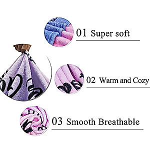 OHDS Christian Bible Verse Throws Blanket Healing Spiritual Blanket Gifts, Religious Prayer Soft Flannel Fleece Bed Blanket Get Well Soon Gifts with Inspirational Thoughts & Hugs 40"X 50"