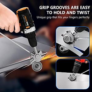 Tyimble 2024 Electric Drill Plate Cutter - Efficient Metal Shears Attachment for Effortless Cutting of Iron, Steel, Copper, Aluminum - Superior Precision and Efficiency, a Must-Have for DIY.