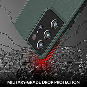 Crave Slim Guard for Galaxy S21 Ultra Case, Shockproof Case for Samsung Galaxy S21 Ultra, S21 Ultra 5G (6.8 inch) - Forest Green