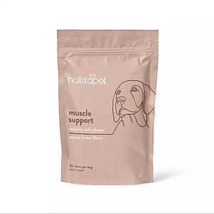 Holistapet Mobility Soft Chews, Amino Acids for Dogs, Supports Overall Health, Helps Maintain Activity, All Natural Ingredients (30 Count, Peanut Butter)