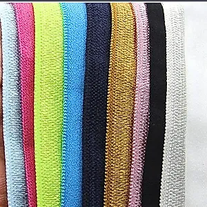 SELCRAFT 5yards/Lot 5/8" 15mm Elastic Band Multicolor Fold Over Spandex Elastic Ribbon for Sewing Lace Trim Waist Band Garment Accessory num.103