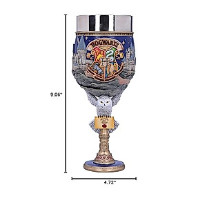 Nemesis Now Harry Potter Goblet, Hand Painted Harry Potter Collectible Chalice, Wizarding Wrold Cup, Ideal Gift for Potterheads - Hogwarts