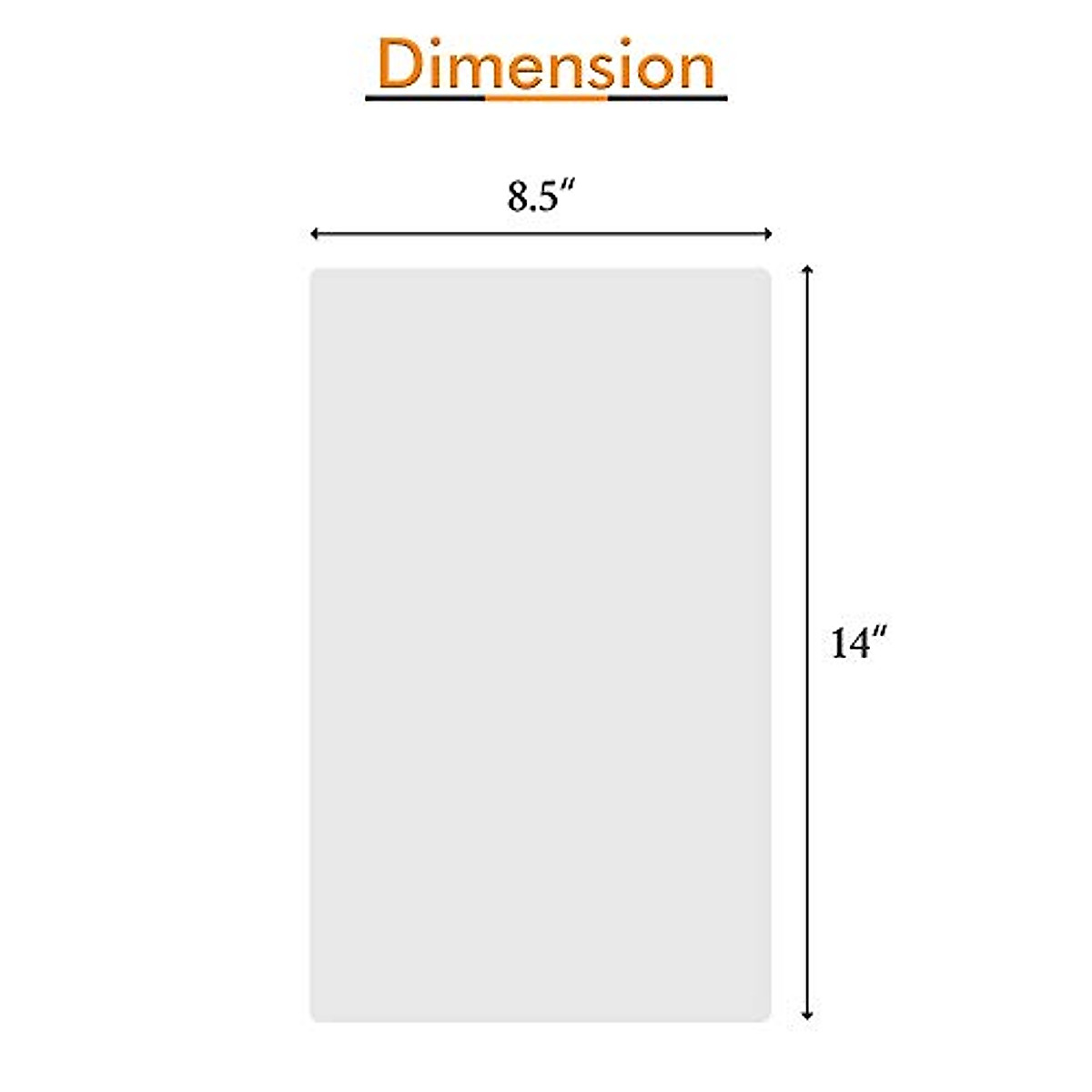 TYH Supplies 100-Pack Legal Size 8.5 x 14 Inches 3 Mil Clear Hot Glossy Thermal Laminating Pouches Lamination Sheet Laminator Pockets