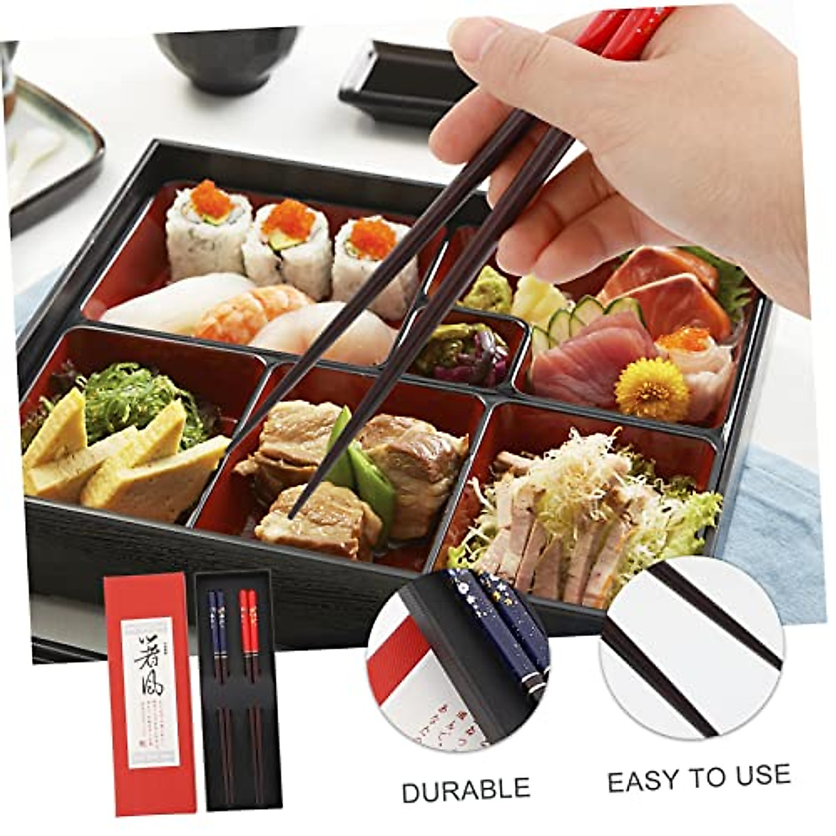 UPKOCH 4 Pairs Wood Chopsticks Travel Utensil Set Asian Gifts Travel Set Reusable Wooden Chopsticks Korean Chopsticks Chinese Wooden Chopsticks Couple Chopsticks for Eating Hot Pot Gift