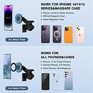 Ciencimy Tesla Phone Mount【Stronger Magnet Power】【Flip Cover Locking Design】 Compatible with Tesla Model 3/Y & iPhone 15/14/13/12 Mini Pro Max Plus,Perfect Tesla Accessories 2023