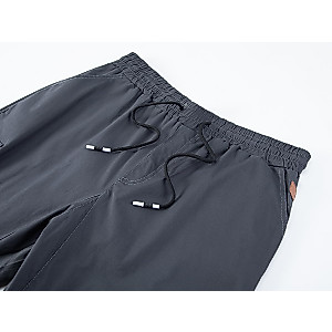 GM MGBOYGYM Mens Fashion Joggers Sports Pants - Cotton Cargo Pants Sweatpants Trousers Mens Long Pants Dark Grey-S