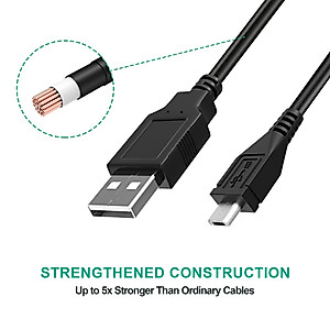 Aprelco 5ft Micro USB Charging 5-Pin Data Charger Cable Cord Compatible with SteelSeries GameDAC Lead