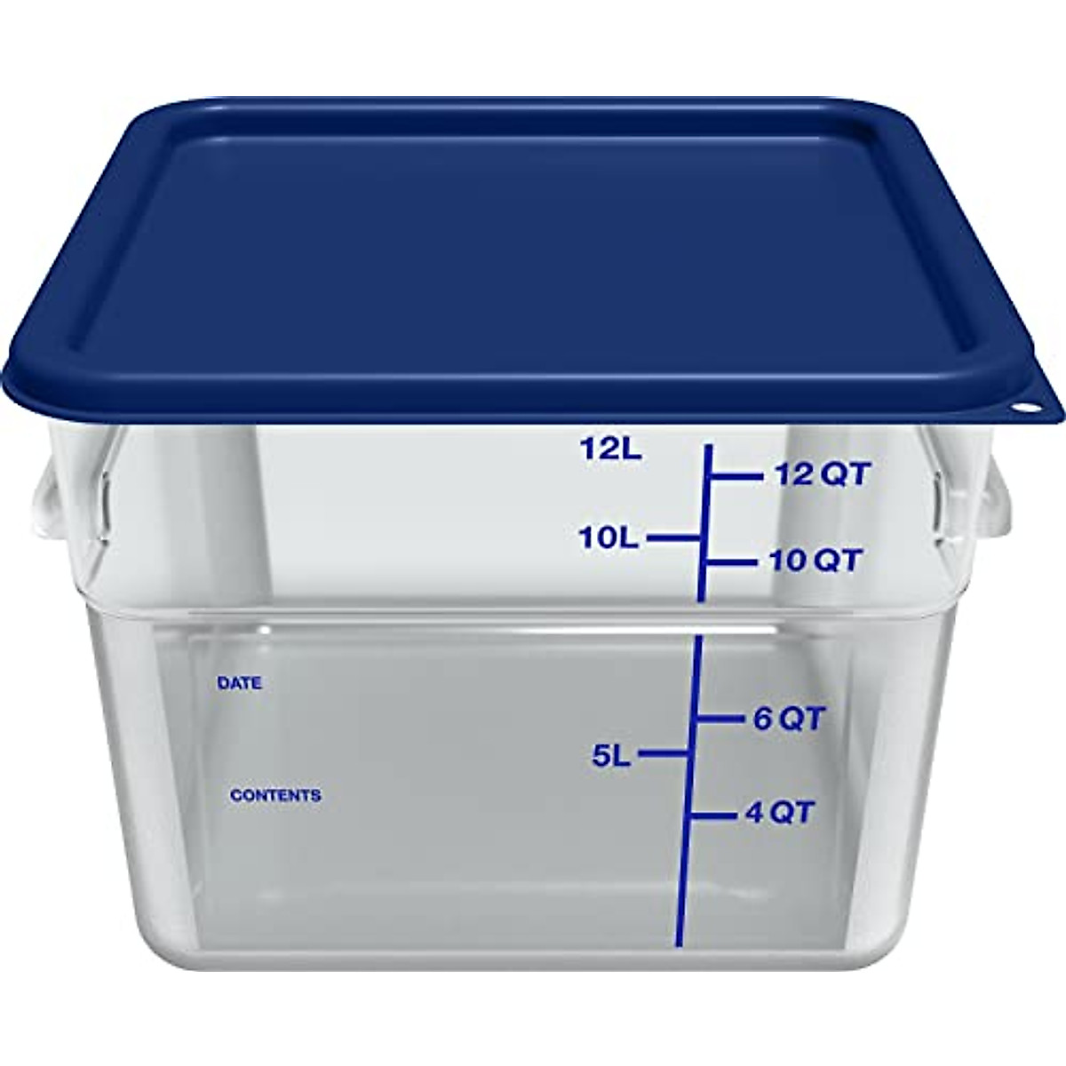 Carlisle FoodService Products CFS Squares Plastic Food Storage Lid 12-22 Quart Royal Blue