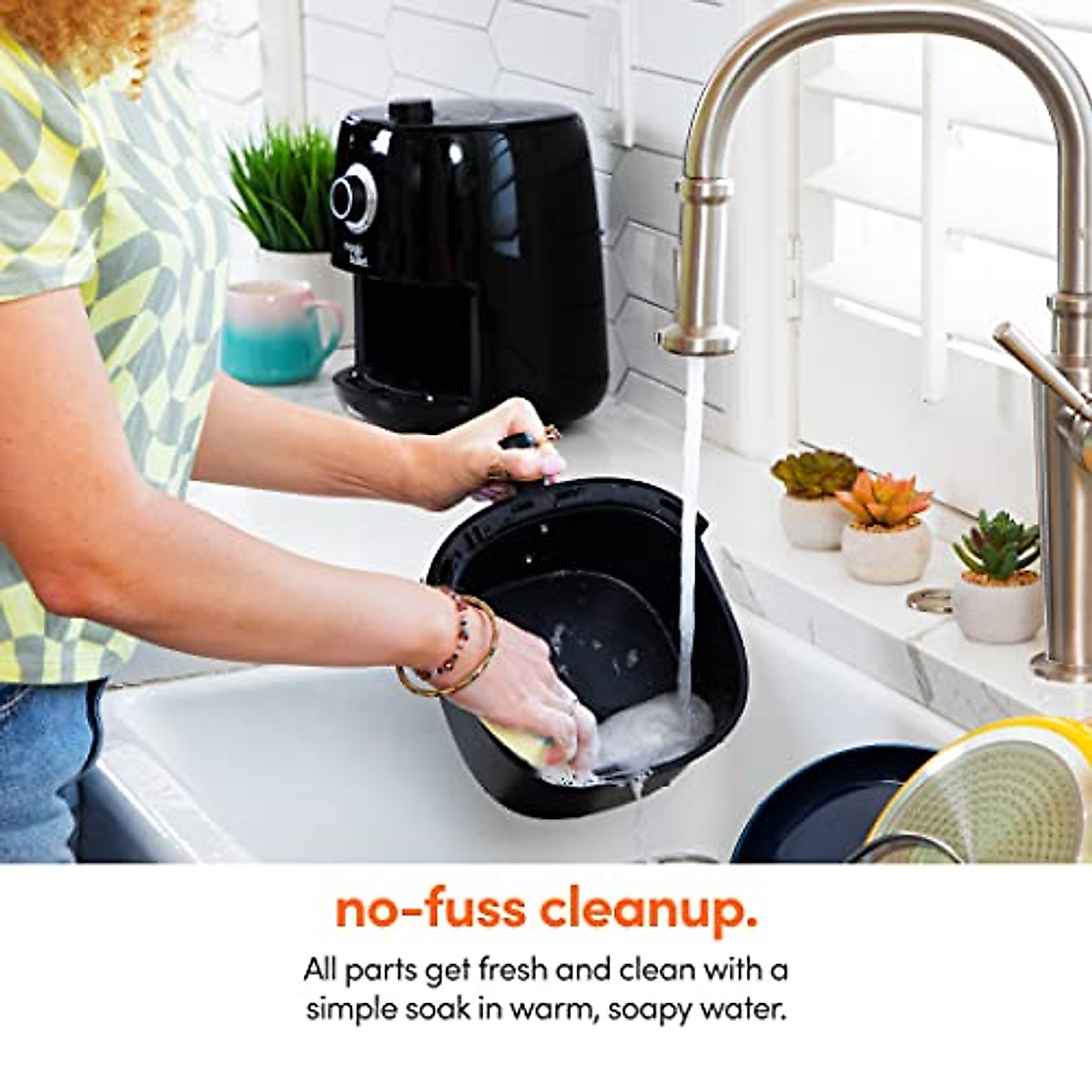 Magic Bullet MBA50100 Air Fryer, Black, 2.5 Quarts