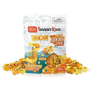 Mega Construx FWP22 Inventions Yellow Brick Building Set