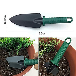 LSJTZ 10Pcs, Garden Branch Shears Set, Stainless Steel, Branch Shears, Moss Scraper, Rake, Shovel, Watering Can, Suitable for Garden, Bonsai, Fruit Tree