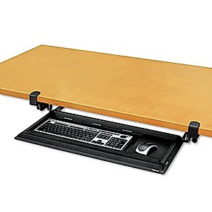 Fellowes 8038302 Keyboard Drawer,W/Foam Rest,28-3/5-Inch X14-Inch,Black