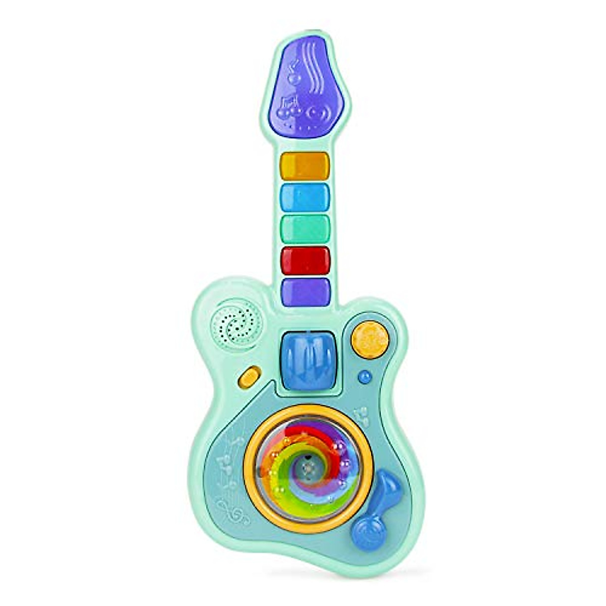 Boley Musical Toddler Guitar - Light and Sound Kids Electric Play Toy Guitar with 5 Musical Keys, Whammy Bar, Volume Control, Hands-On Sensory Play for Early Childhood Development - Ages 12+ Months