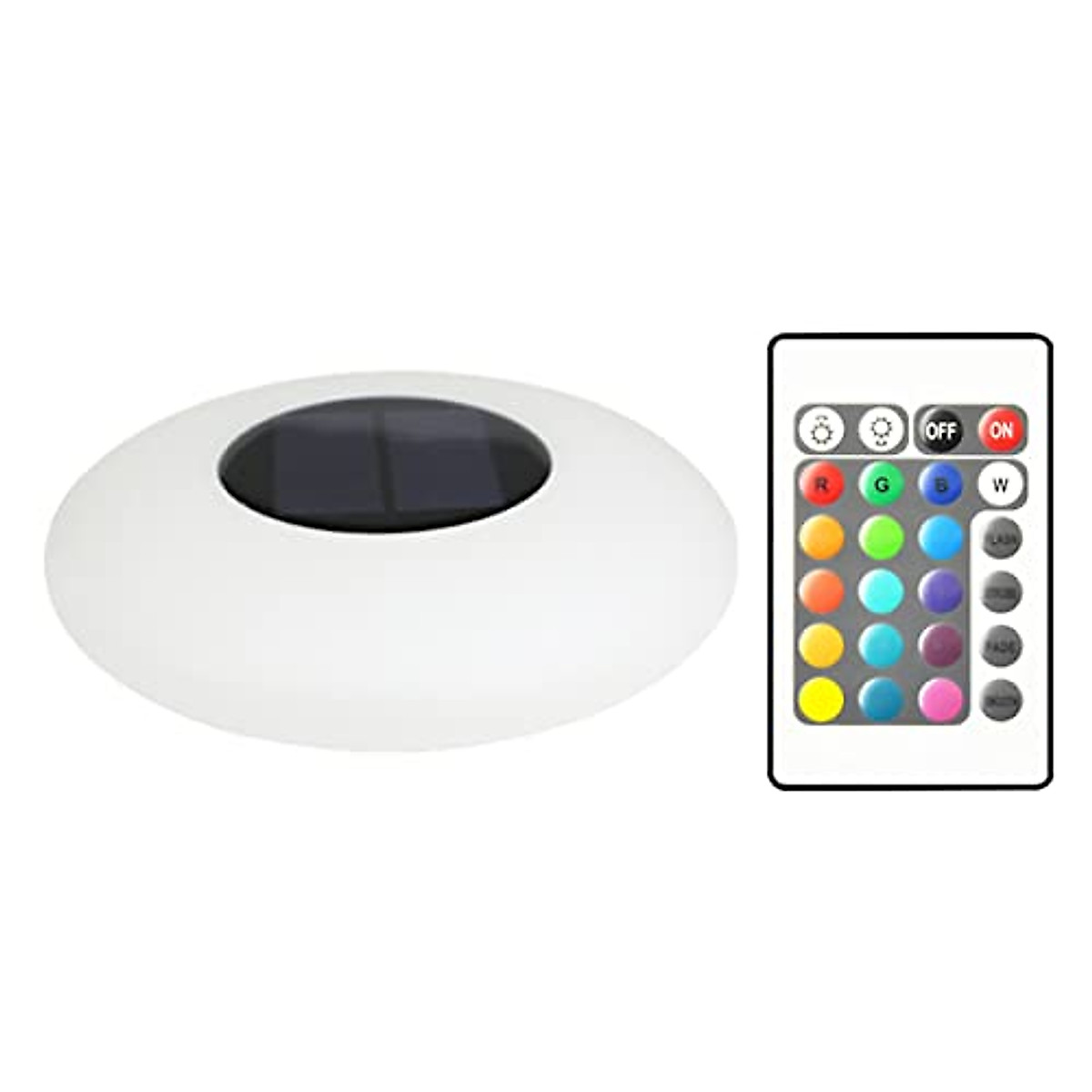 Uonlytech 2pcs Swimming Birthday Landscape Decor Lights Dish Size Decorative Valentines Light Pool Night Garden Day Pond Shape Solar Party Supplies Powered Toys Wedding Control Bath Outdoor