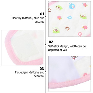 Healifty 3Pcs Baby Umbilical Hernia Belt Baby Belly Button Cord Band Infant Belly Wrap Adjustable Navel Belly Band Pink