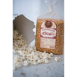 Amish Country Popcorn | 6 lb Bag | Popcorn Kernels | Small and Tender | Old Fashioned, Non-GMO and Gluten Free (6 Pound (Pack of 1), Baby Yellow)