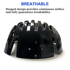 2 Pack Universal Bump Cap Insert, Baseball Caps Insert, Breathable and Lightweight Hard Hat Insert, Provide Head Protection (2 Pack Black)