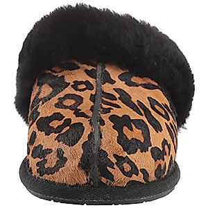 UGG Women's Scuffette II Panther Print Slipper, Butterscotch, 5