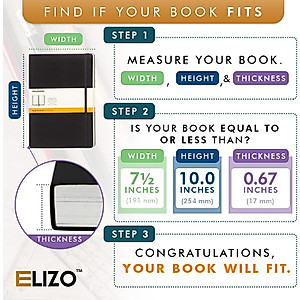 Elizo Leather Notebook Cover XL - Cahier Cover - Leather Journal Cover - Planner Cover - Leather Composition Notebook Cover - Refillable Notebook Cover - Leather Bible Cover - Fits 7.5 x 10