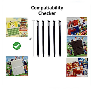 New 3DS Stylus Pen, Replacement Stylus Compatible with, New Nintendo 3DS Special Edition Versions (not XL) Stylus Pen [5 Pack] (Black)