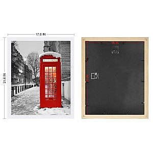 YMOND 16x20 Frame White - Wall Mounting Wooden Picture Frames 16x20 Set of 3, Decorate 16 by 20 Picture Frame for Wall