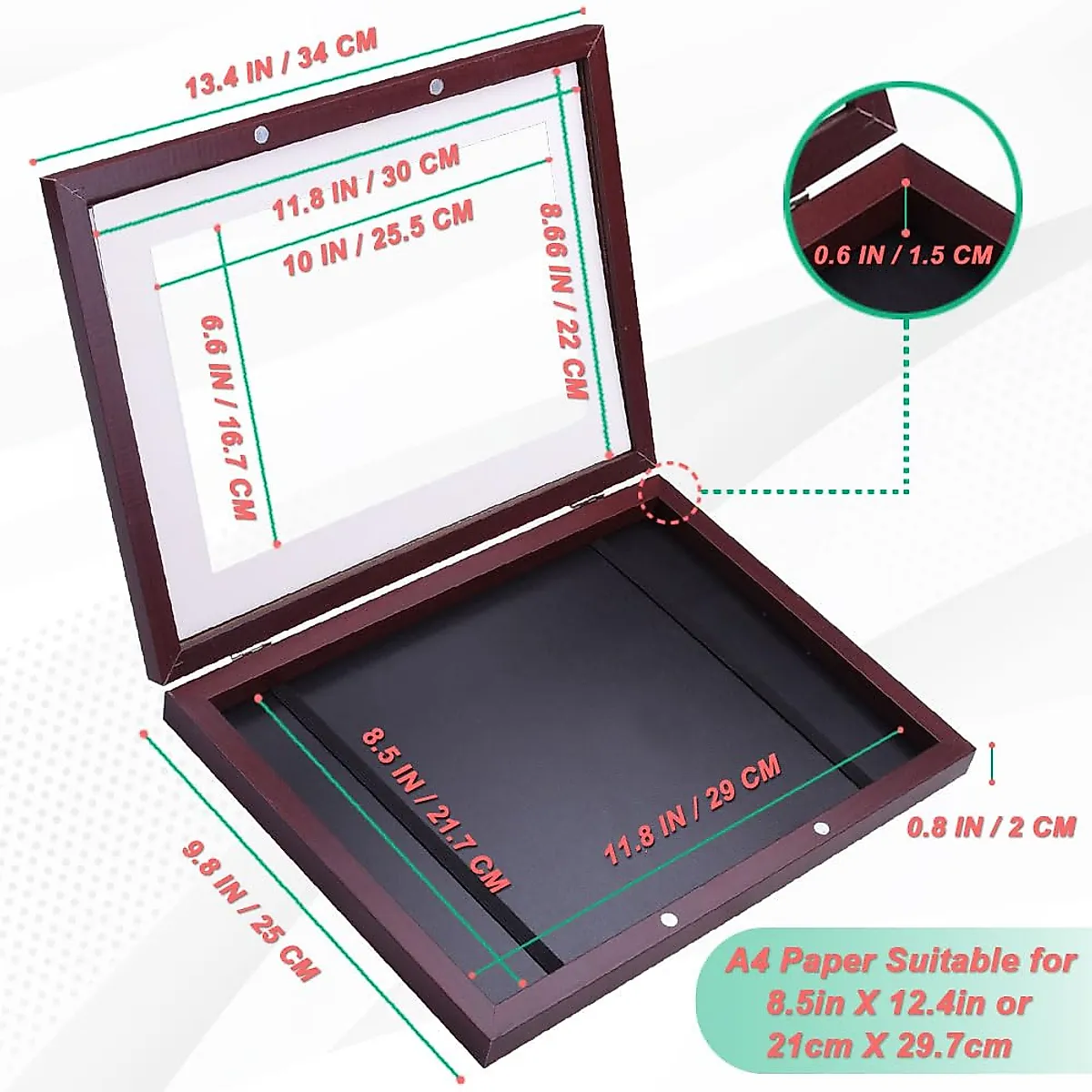 DORUIMI Kids Art Frame, 8.5x11 Kids Art Display Frames Front Opening, Kids Artwork Frames Changeable, Artwork Display Storage Frames A4 Picture for Children Art Projects Home Office Drawing Storage