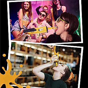 UNKENBO Alcohol Shot Gun - New Party Game or Toy for Champagne Beer and Novelty Alcohol Gifts Party Drinking Accessories for Adults (Royal Gold)