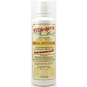 VITA-MYR Value Package 6 – 1 Tube 5.4 Oz Zinc+ Xtra Natural Toothpaste & 1-16 Oz Natural Mouthwash. Gluten Free. Vegan. No SLS, No Sugar, Fluoride, Alcohol or Saccharin