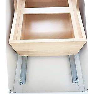 COUVER CabinetRTA Bottom Mount Soft Close Sliding Pull-Out Trash Can Wooden Drawer for Kitchen Cabinet with Dual 45 Quart Capacity Waste Trash Garbage Bins, White