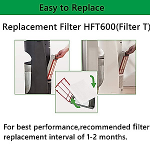 Yonice 6 Pack Humidifier Wicking HFT600 Filters T Compatible for Honeywell Tower Humidifier HEV615,HEV620,Part # HFT600,HFT600PDQ