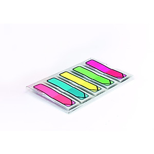 Post-it Arrow Flags, Assorted Bright Colors, .47 in. Wide, 100/On-the-Go Dispenser, 1 Dispenser/Pack, (684-ARR2)