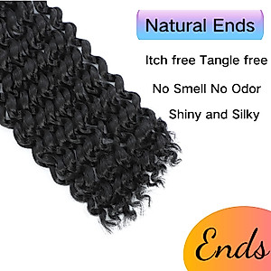Passion Twist Hair 12 Inch Water Wave Crochet Hair for Black Women Short Passion for Butterfly Locs 8 Packs Bob Spring Synthetic Curly Twist Braiding Hair Extensions 1B Natural Black1