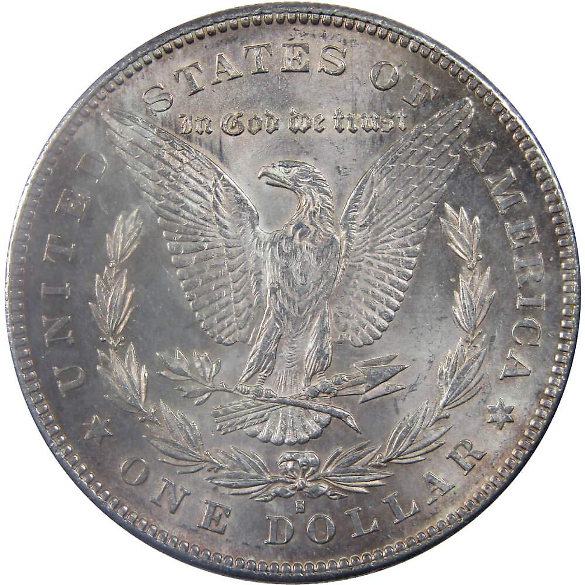 1878 S Morgan Dollar AU About Uncirculated 90% Silver $1 US Coin Collectible