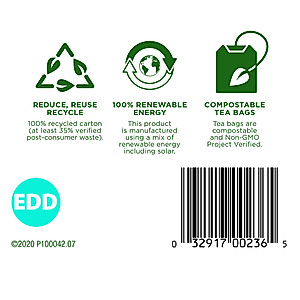 Traditional Medicinals Organic EveryDay Detox Dandelion Herbal Tea, Supports Liver & Kidney Function, (Pack of 3) - 48 Tea Bags Total