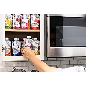 Serenity Kids 6+ Months Dairy-Free Smoothie Baby Food | USDA Organic | Grass Fed Collagen Protein | 3.5 Ounce BPA-Free Pouch | Variety Pack | 8 Count