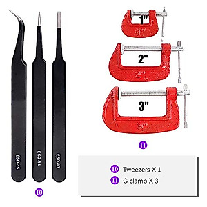 Swpeet 35Pcs Professional for Gundam Modeler Basic Tools, Tool Set for Gundam Model Tools Kit Perfect for Gundam Model Kit Building Beginner Hobby Model Assemble Building with Duty Plastic Container