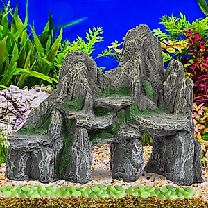 HappyFiller Glow in Dark Green Luminous Stones for Aquarium Fish Tank Rocks,Fairy Garden Decoration,Terrarium Succulent Soil Cover,Outdoor Decor,Backyard Walkway Stepping Pebbles