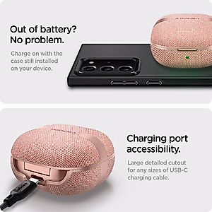 Spigen Urban Fit Designed for Galaxy Buds2 Pro (2022) / Buds 2 (2021) / Buds Pro (2021) / Buds Live (2020) Shockproof Protective Cover - Bronze