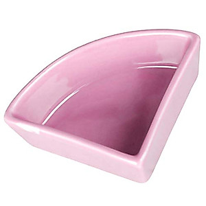 POPETPOP Hamster Bowl Ceramic Chewing Food Dish Water Bowl for Small Rodents Gerbil Hamsters Mice Guinea Pig Cavy Hedgehog Small Animals （Random Color）