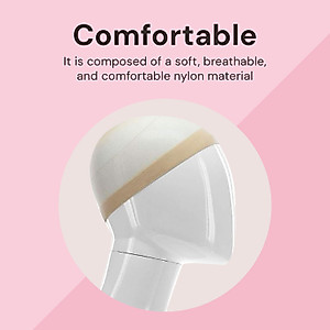 MILANO COLLECTION Wig Caps for Women | Premium Breathable, Stretchable, Nylon Bald Wig Cap Liner Stocking for Wigs and Lace Front Wigs, Hair Cap, Nude, 1 Pack of 9 Caps, 9 Count