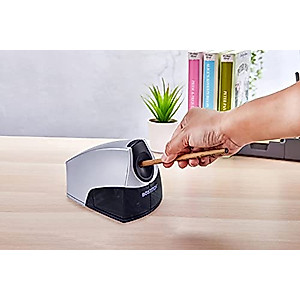 Bostitch Personal Electric Pencil Sharpener - Electrical Automatic Powerful Motor for Fast Sharpening - Compact Electric Sharpener - Includes Sharpening Tray & Safety Switch for Home, School, Office