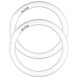 CHKADAWA FC12T9 32 Watts Circline Light Bulbs Daylight, Circular 12 Inch T9 32W Round Fluorescent Bulb Replacement for Circle Ceiling Fixture Lamp, DL 6500K Tube, G10q 4 Pin Base, 2 Pack