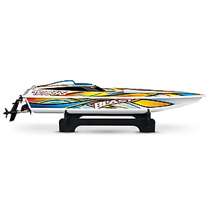 Traxxas 38104-1 Blast Fully Assembled Remote Control Electric Racing Boat with Radio System, NiMH Battery, Charger, and Waterproof Speed Control, Orange