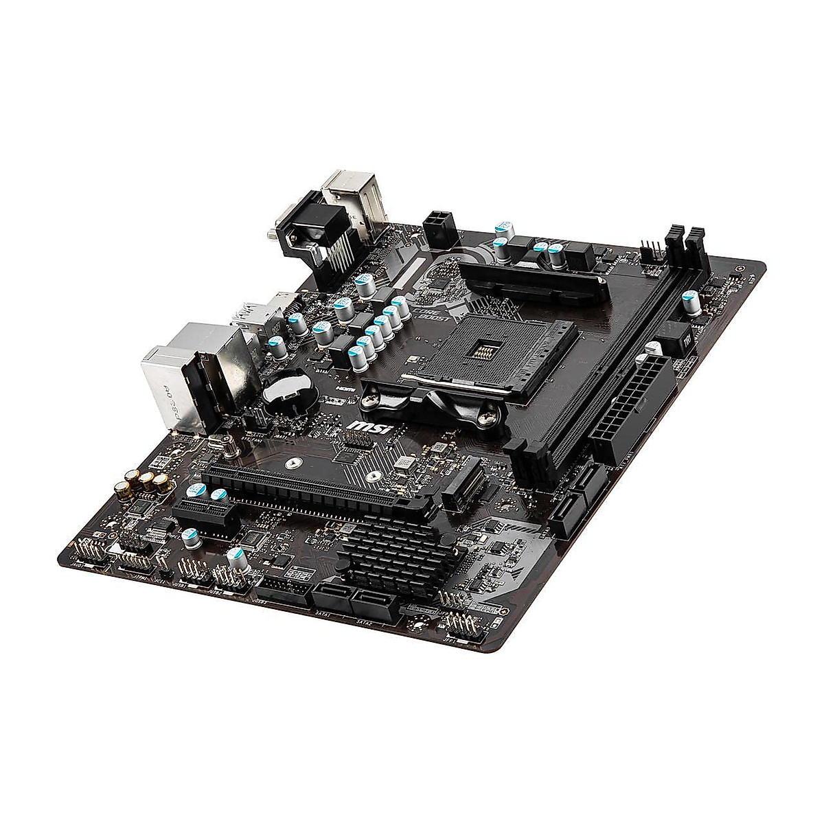 MSI A320M PRO-VH ProSeries Motherboard (AMD AM4, DDR4, PCIe 3.0, SATA 6Gb/s, USB 3.2 Gen 2, M.2 Slot, DVI/HDMI, Micro-ATX)