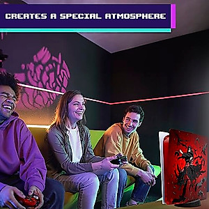 Console Controller Wrap - Black and Red Console PS5 Controller Skin Vinyl Sticker PS5 Console - PS5 Skins and Decals Video Game Console 5 Controller Accessories