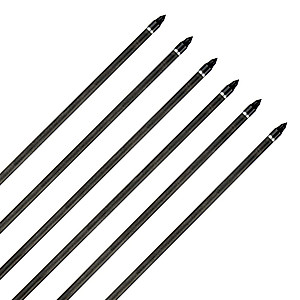 Huntingdoor Pure Carbon Arrows 31inch 400spine Archery Arrows Feather Fletching Screw-in Field Points Targeting Arrows for Compound Bow Recurve Bow 6/12 Pack